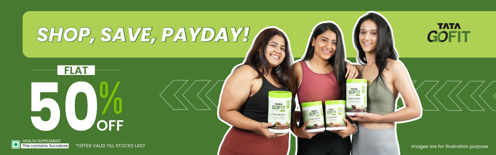 Tata GoFit Plant Protein | Plant Based Protein Powder for Women