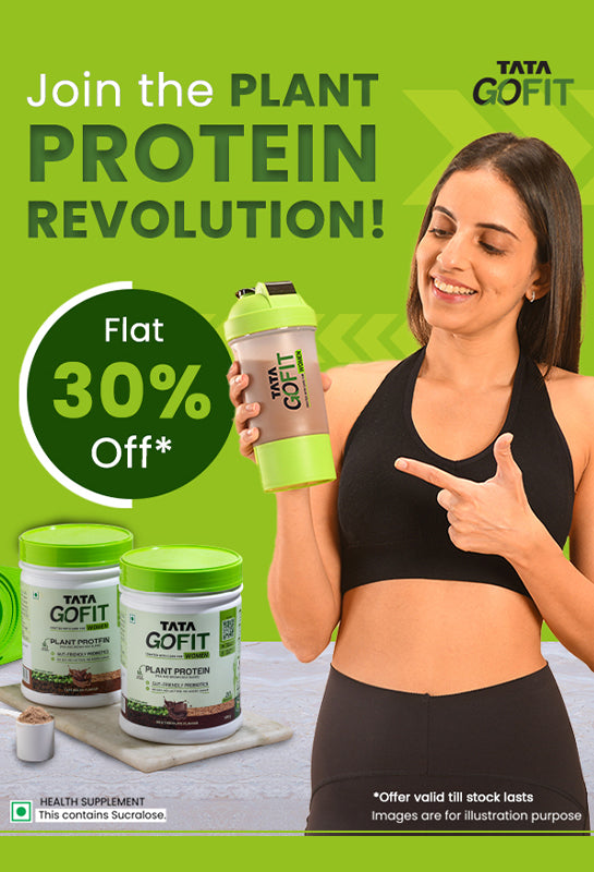 Tata GoFit Plant Protein | Plant Based Protein Powder for Women